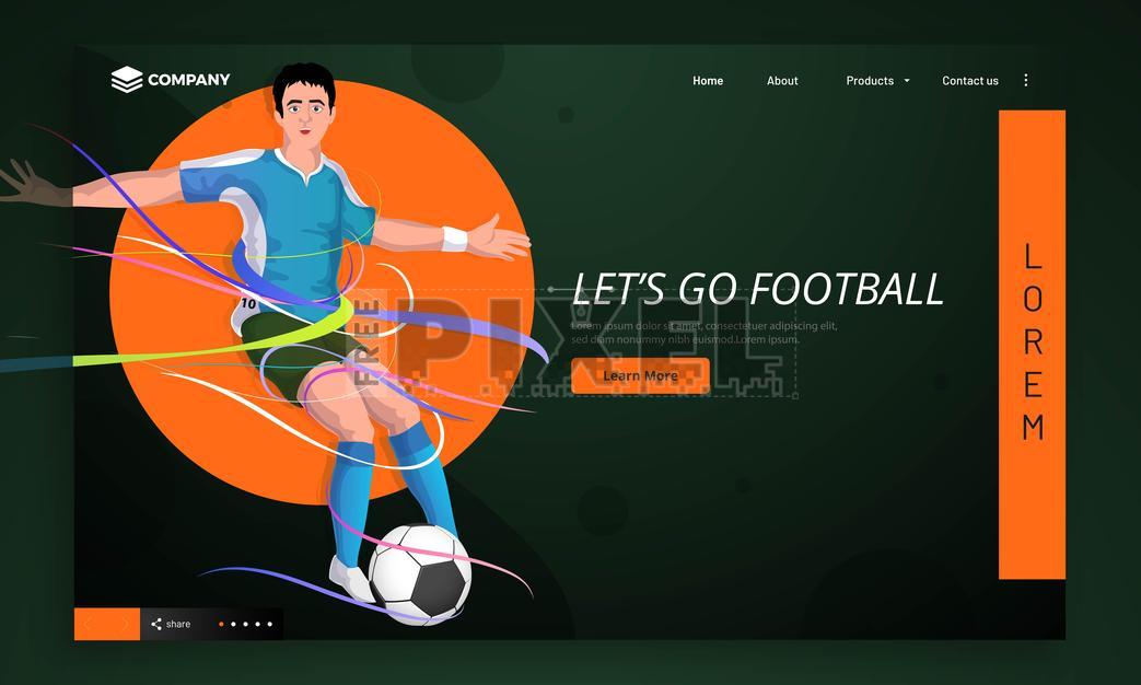 Football Web Page Graphics