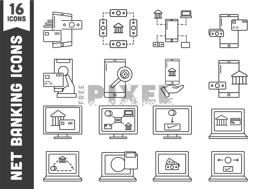 Online Banking Icons