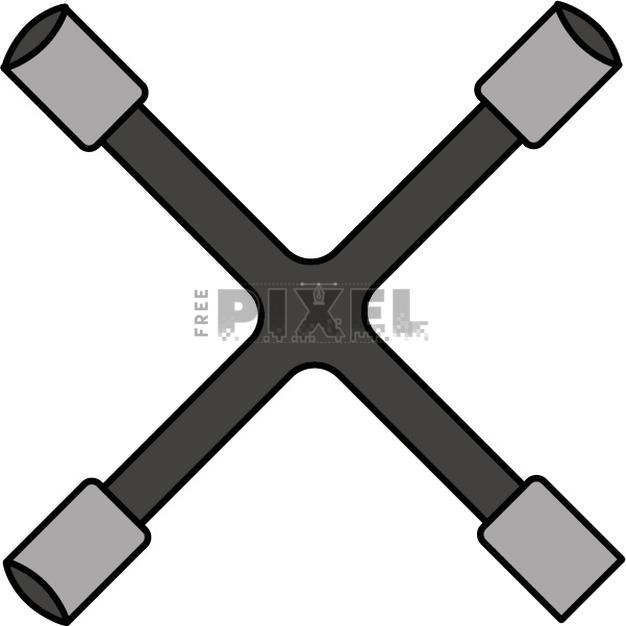 Cross Wrench Vector