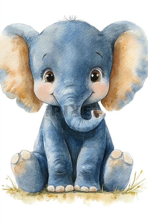 Cute Baby Elephant Drawings