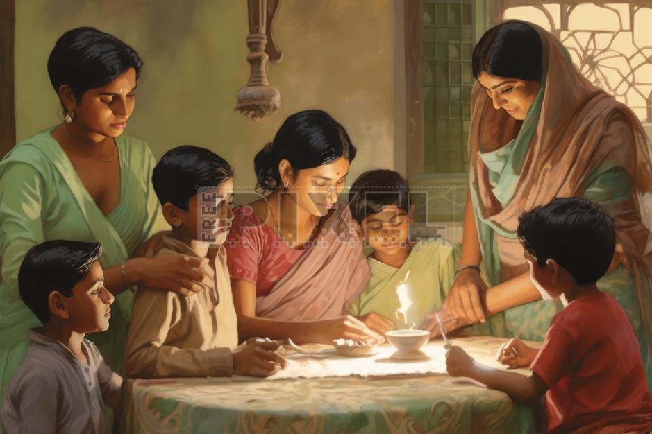 Children Praying Together