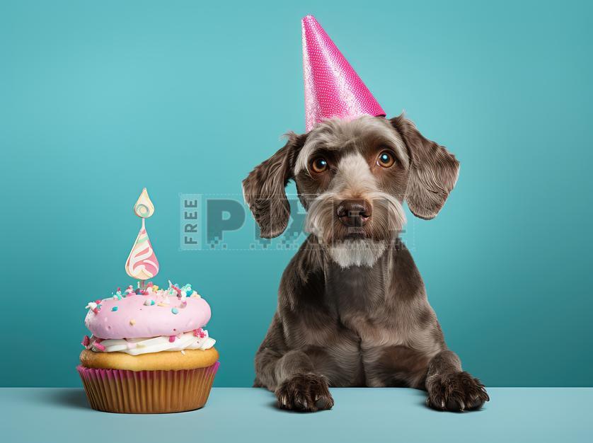 Dog Cupcake Stare