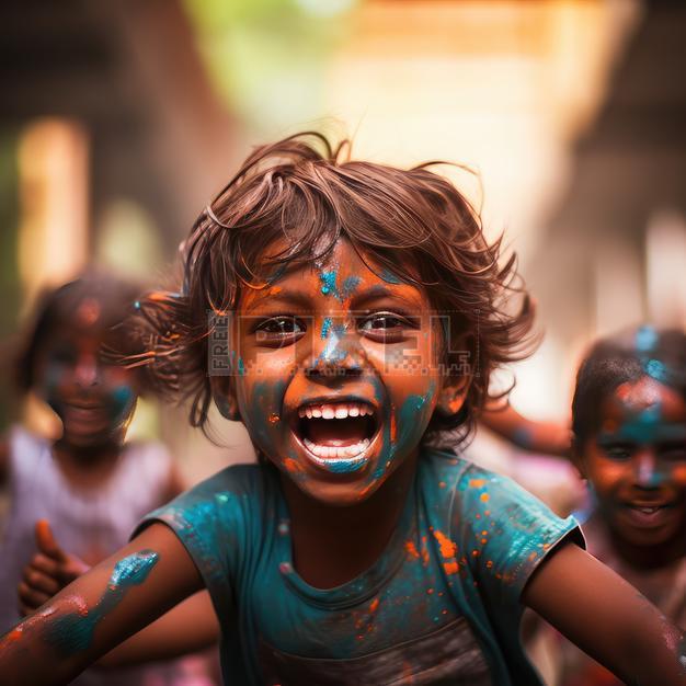 Happy Faces Of Indian Children