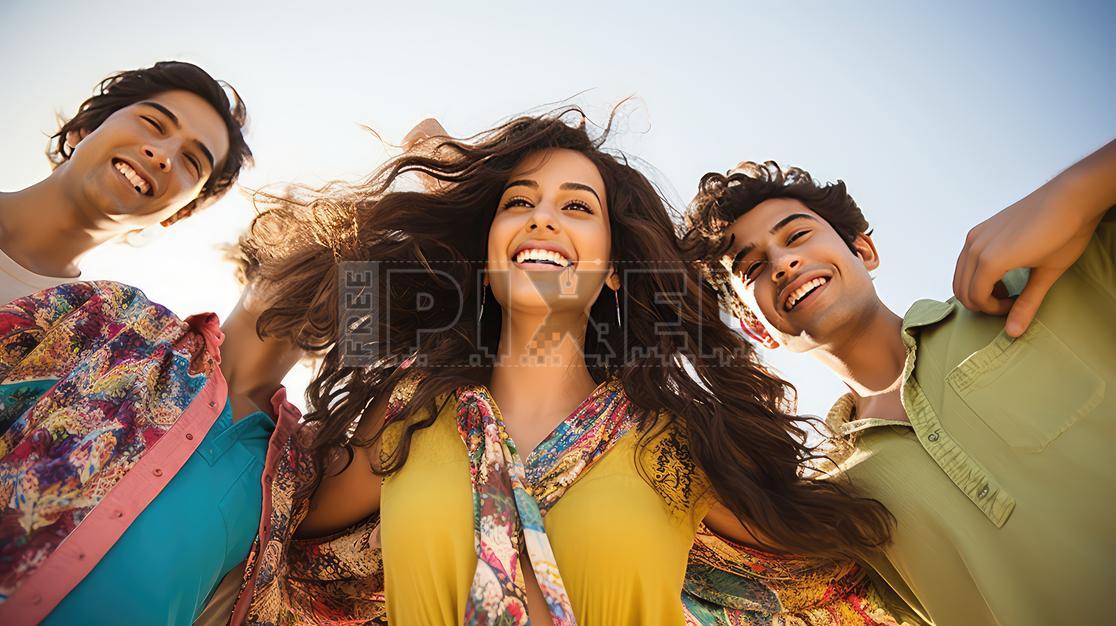Group Of People Smiling Outside