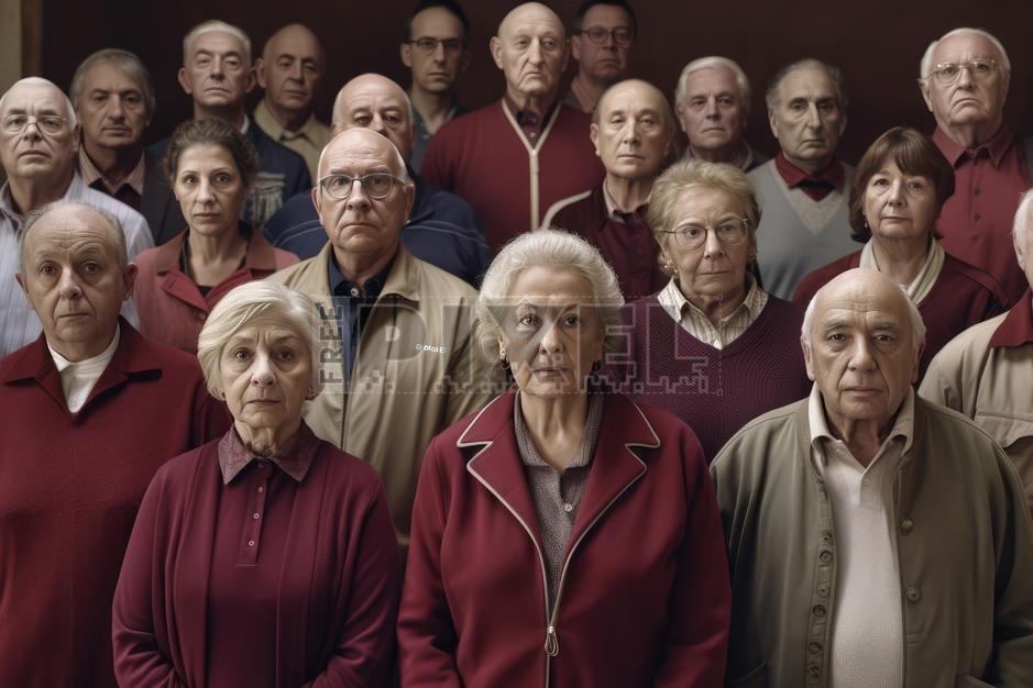 Group Of Older People
