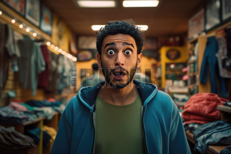 Shocked Man Standing