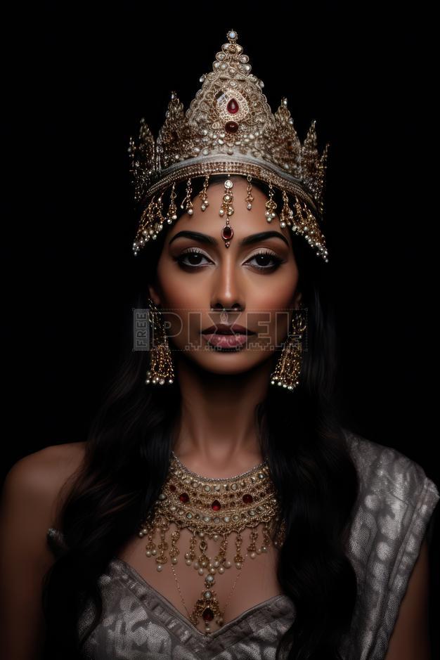 Indian Queen With Crown MIQH About