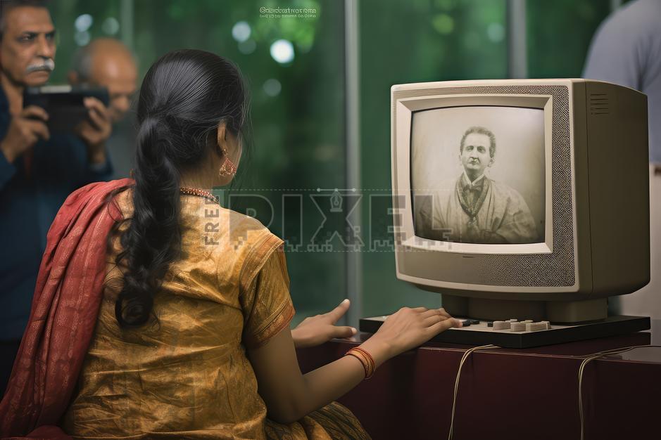 Old Computer Monitor Front