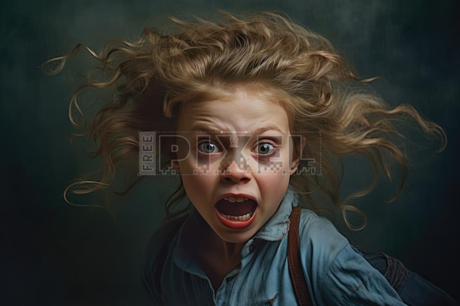 Woman Screaming In Fear