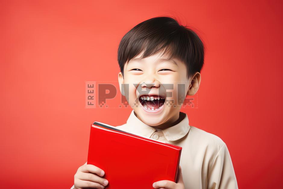 Laughing Children Reading