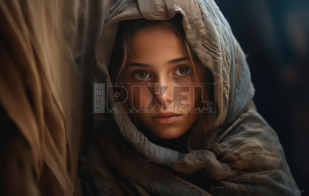 Woman Wrapped In Cloth