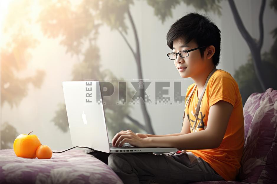 Man In Comfortable Setting