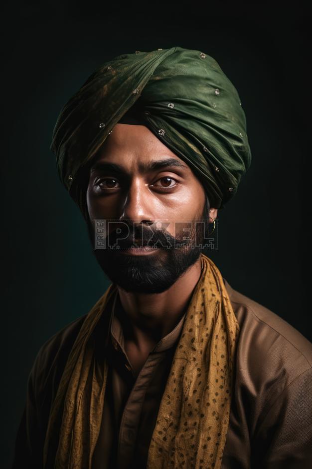 Middle Eastern Man With Turban