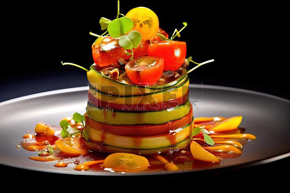 Ratatouille Plating