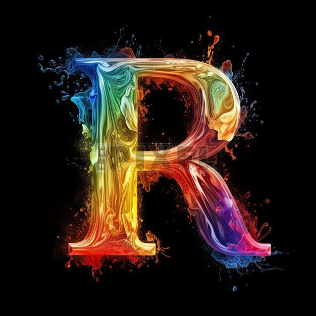Stylish Letter R Wallpaper