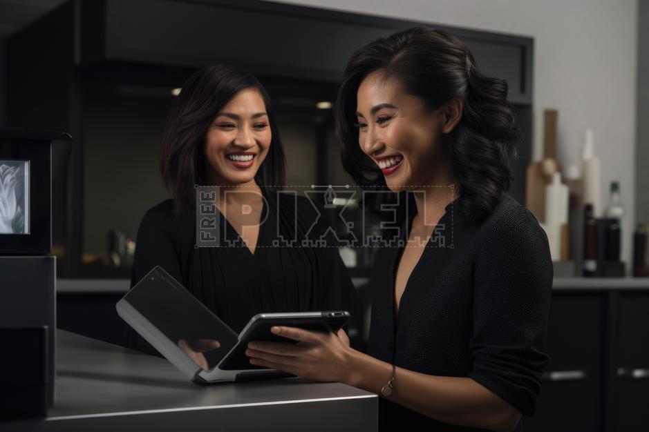 Business Woman Standing Side