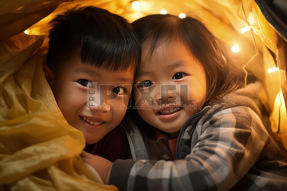 Children Hugging Each Other