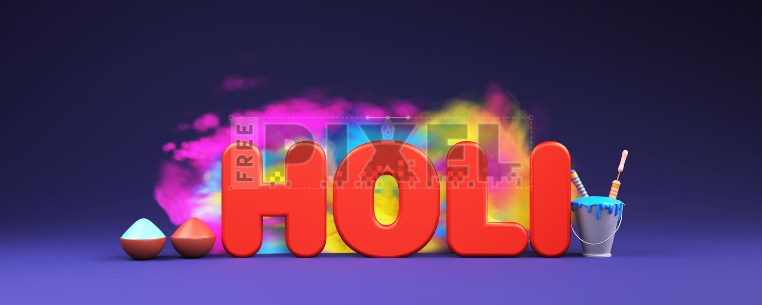 Holi Wallpaper 3d