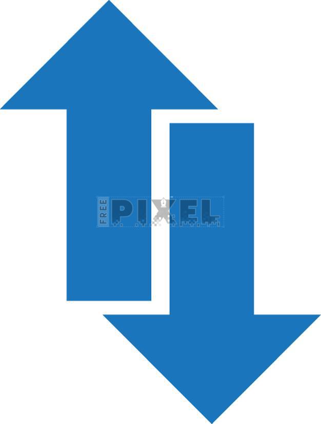 Up Arrow Icon Blue
