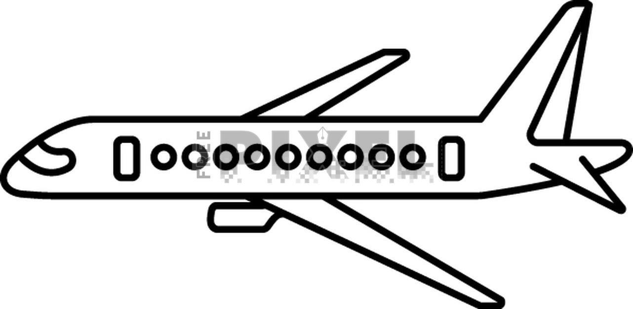 Airplane Vector Side