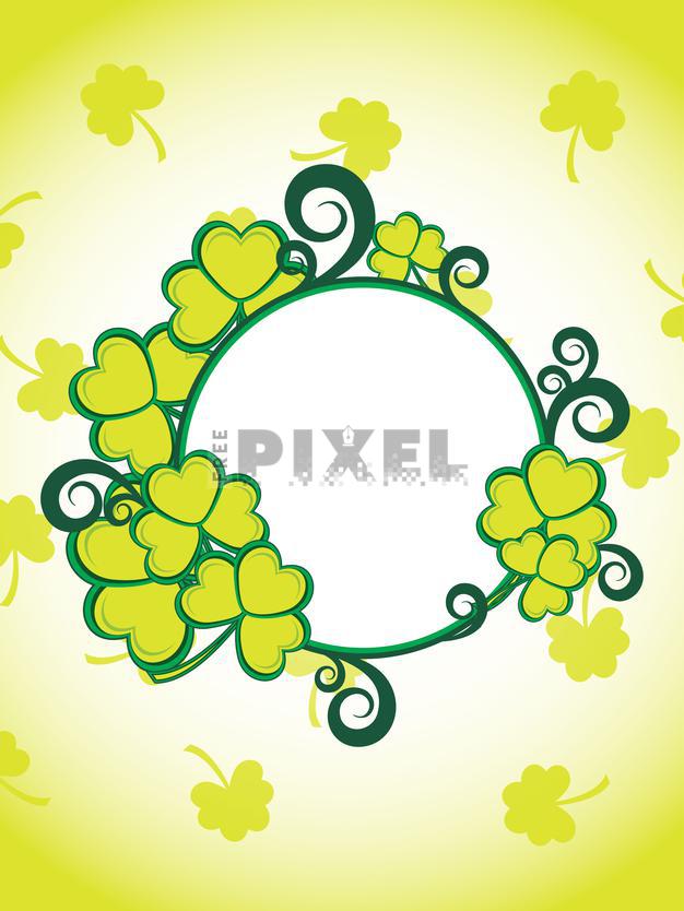 Shamrock Border Vector