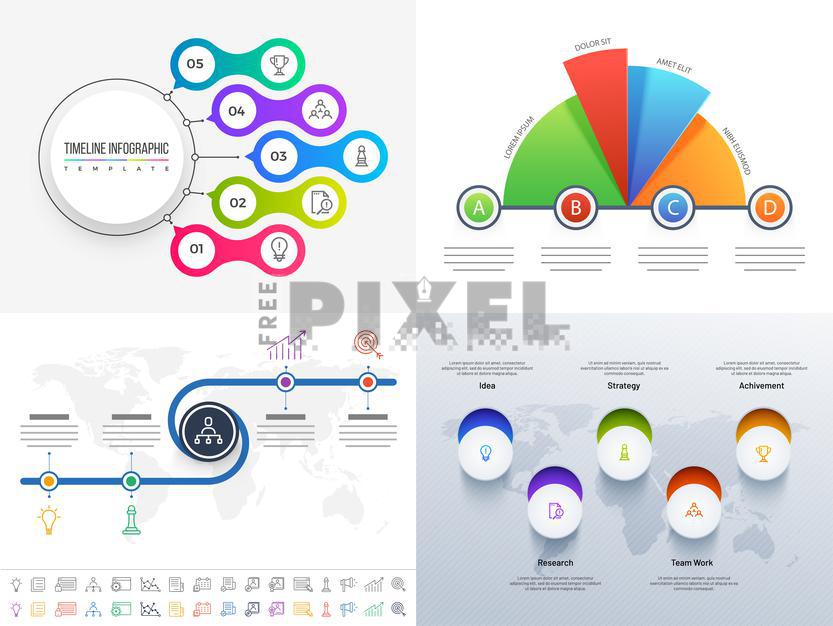 Timeline Infographic Vector Free Download