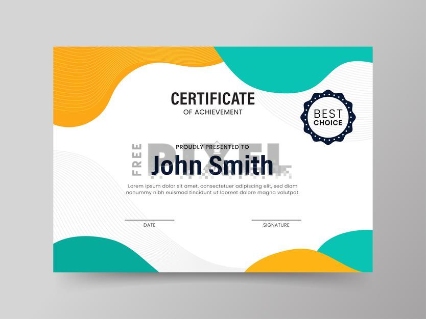 Free Vector Certificate Templates