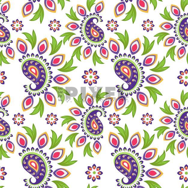 Colorful Paisley Background