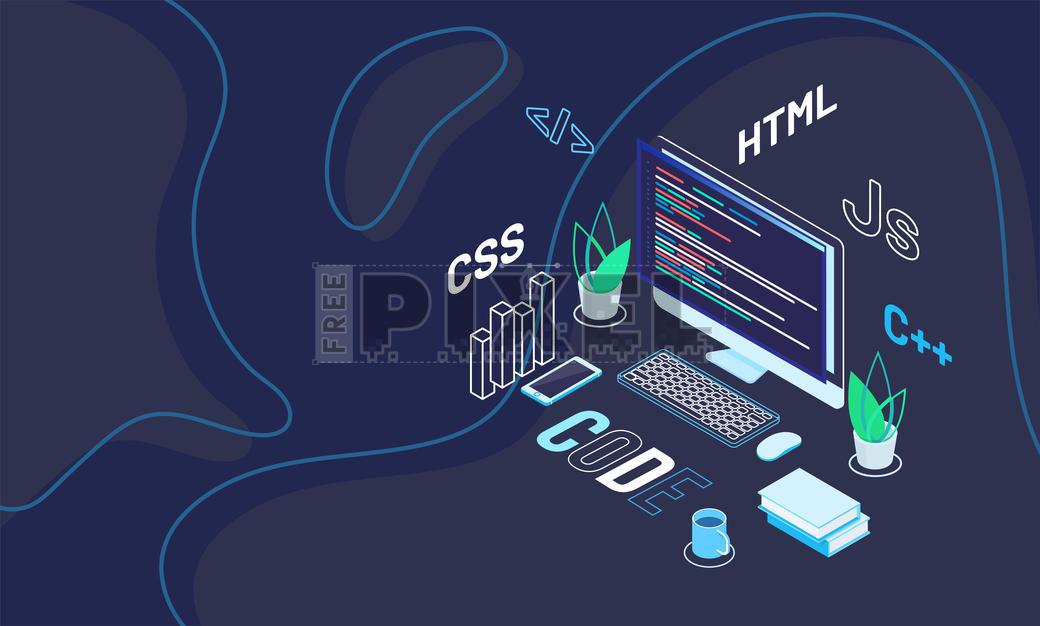 Web Development Banner Background