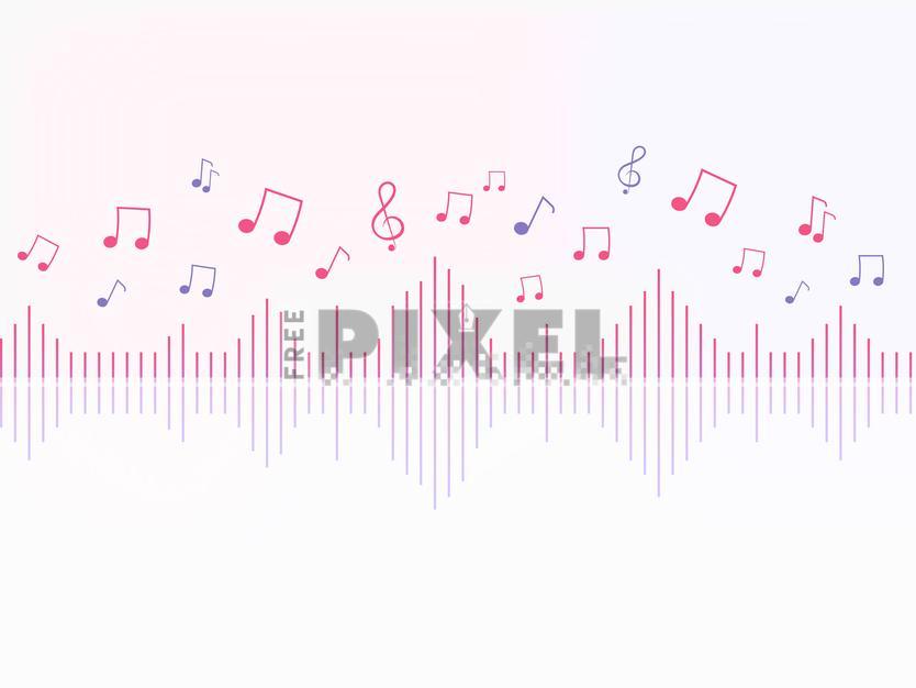 Pink Music Note Wallpaper
