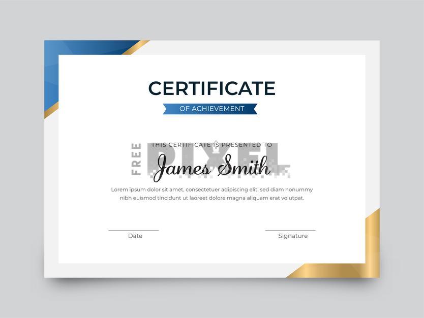 Free Vector Certificate Templates