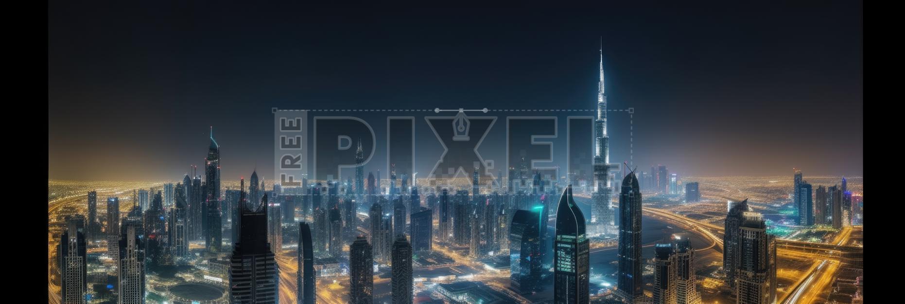 Uae City At Night