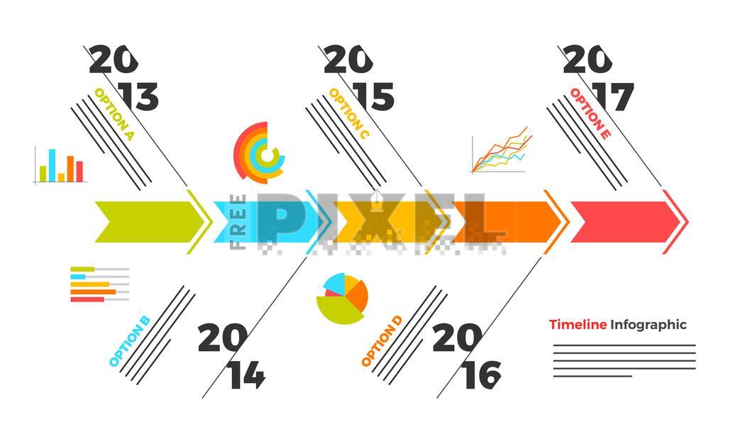 Infographic Timeline Free Vector