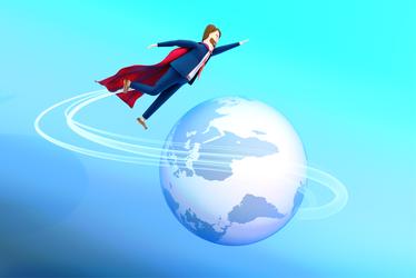 Superman Flying Render