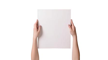 Female Hand Holding Paper