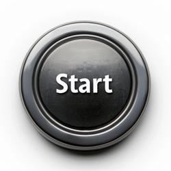 Similar Images Like A Black And Shiny Silver Start Button On A White ...