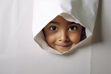 Child Hiding Face