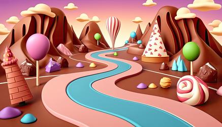 Candy Wonderland Background